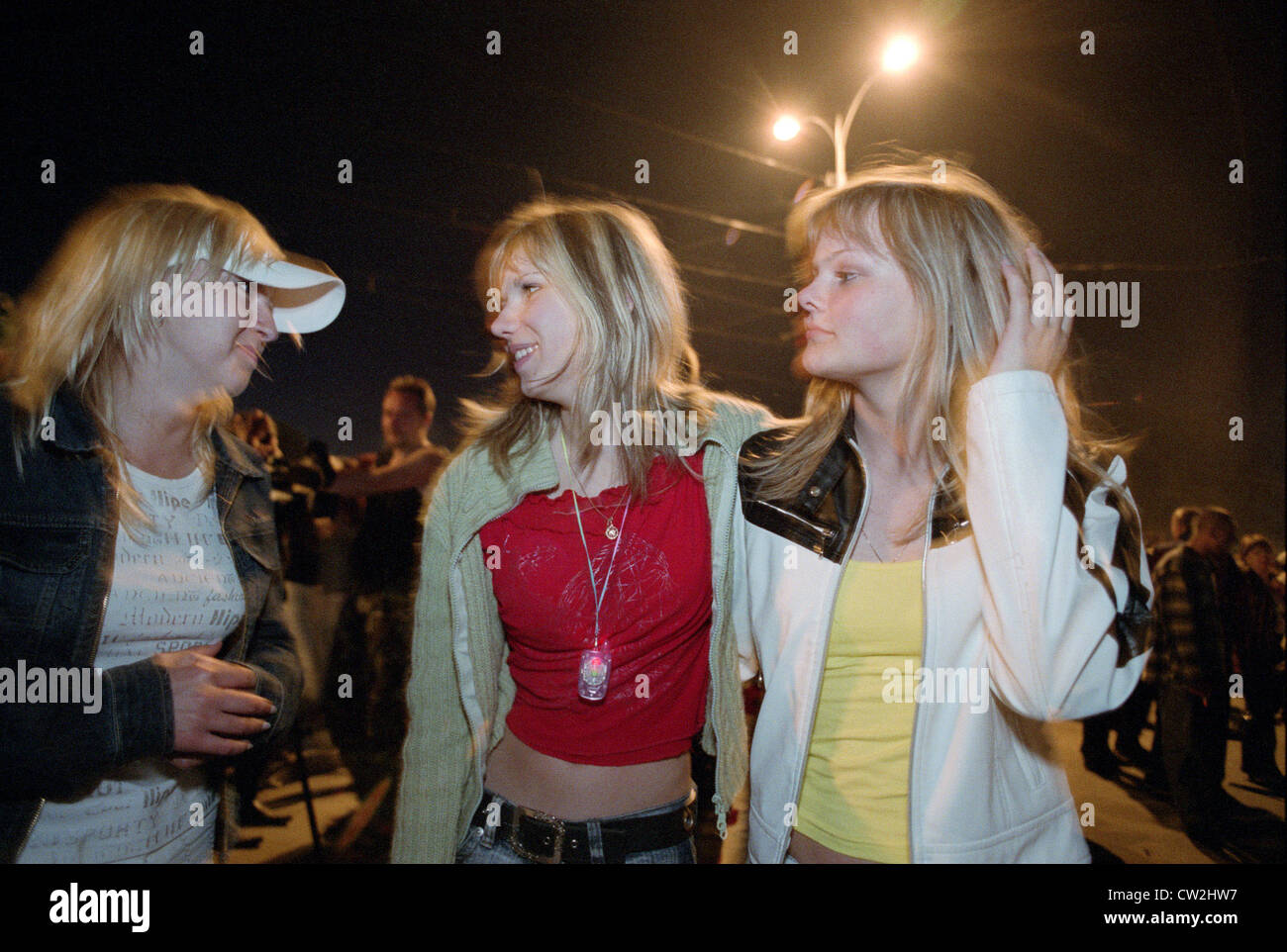 Young people at a street festival, Kaliningrad, Russia Stock Photo - Alamy