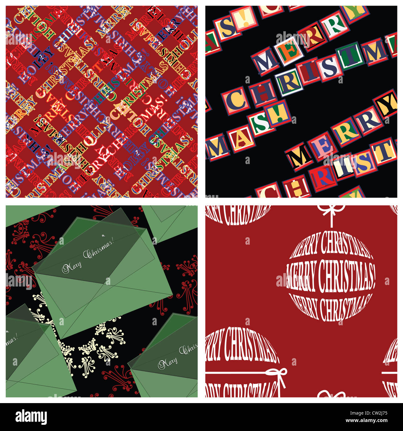 Christmas wrappers set hi-res stock photography and images - Alamy