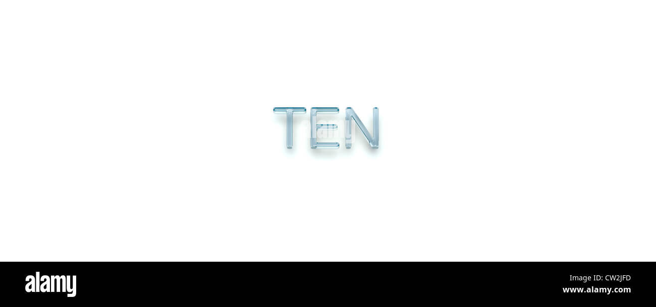 Ten letters Cut Out Stock Images & Pictures - Alamy