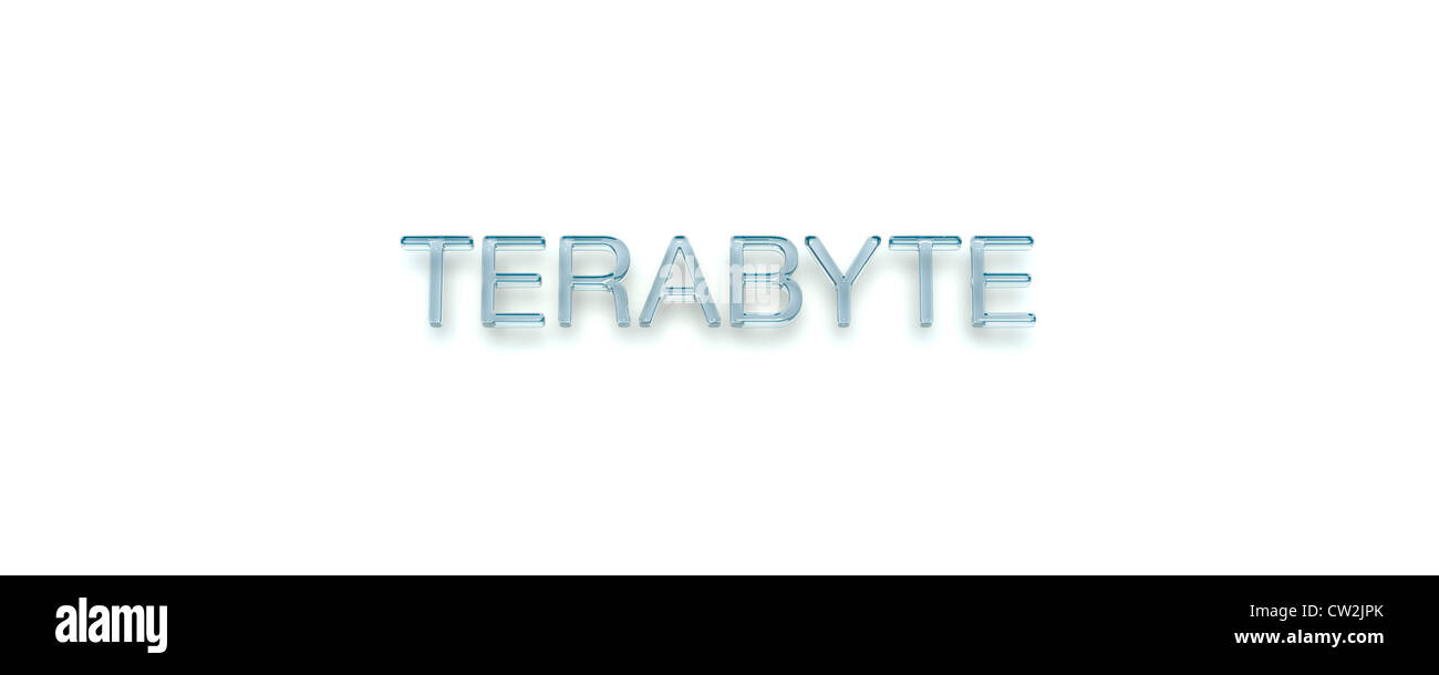 Terabyte text hi-res stock photography and images - Alamy