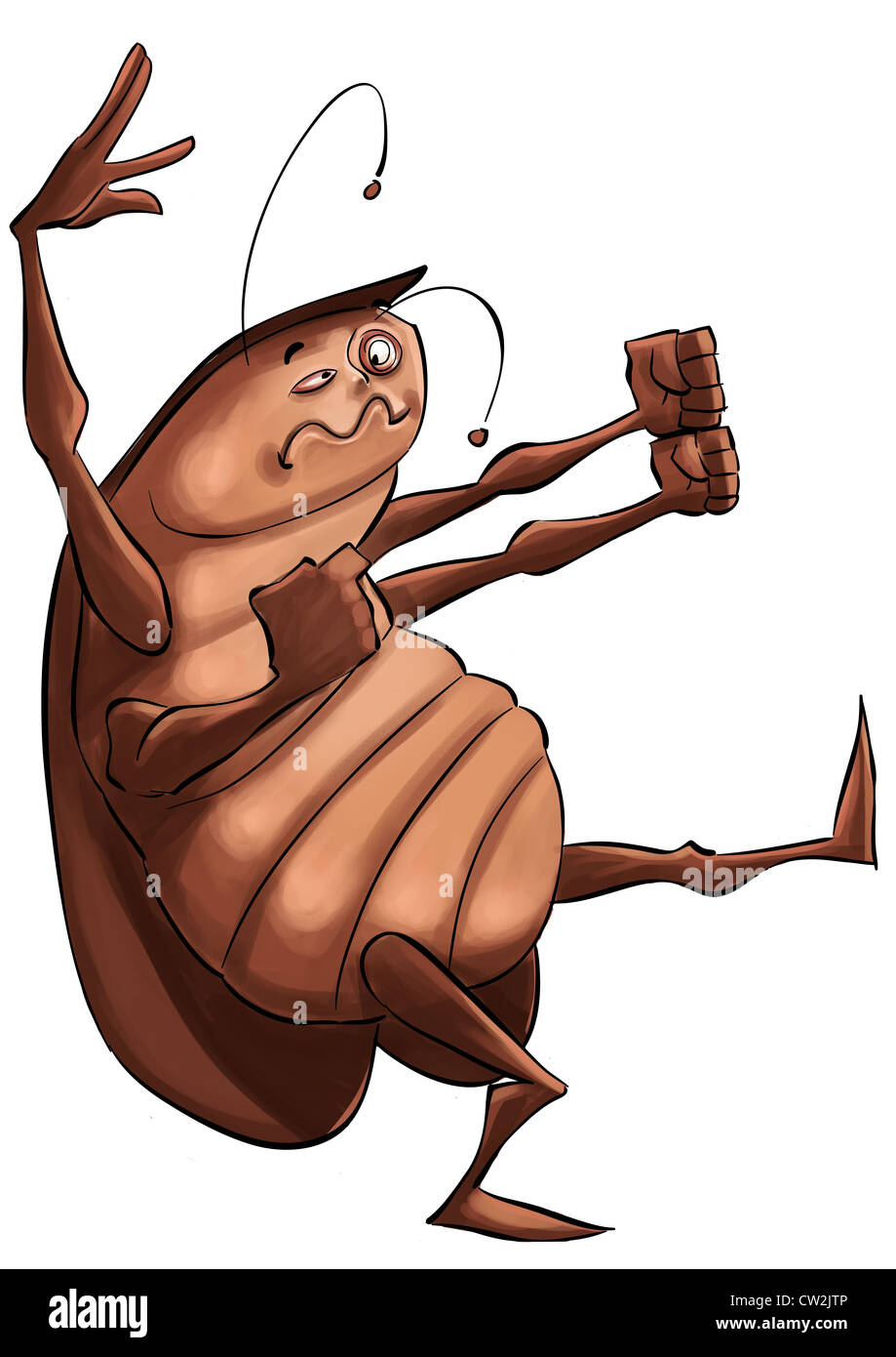 cockroach agonizing very near to its dead Stock Photo - Alamy