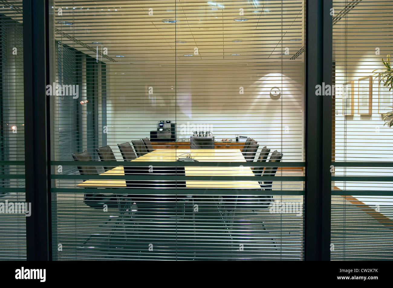 Boardroom - view from outside Stock Photo - Alamy