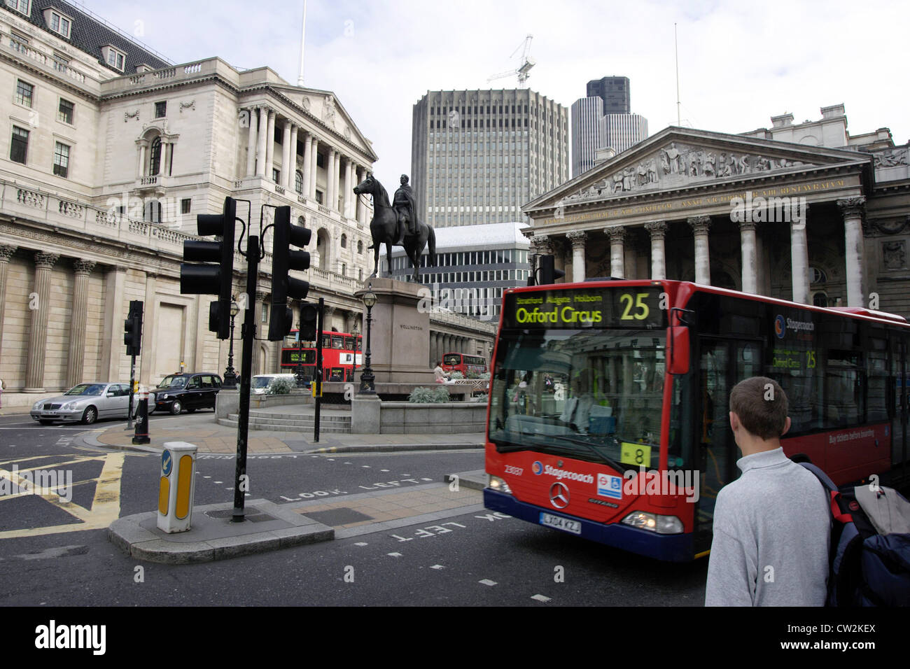 London's financial district, Bank Station Stock Photo - Alamy