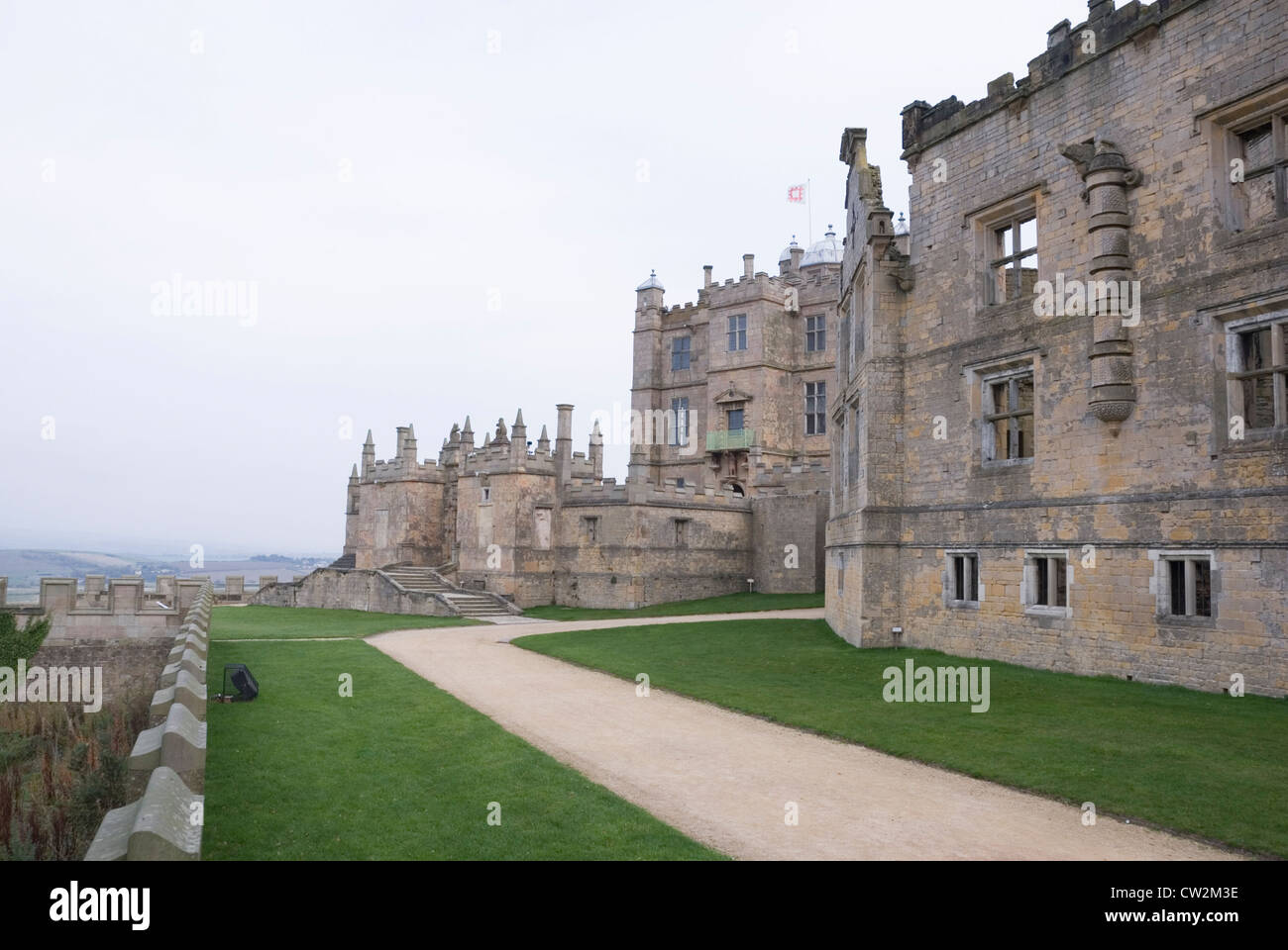 Little Castle and Corner of Terrace Range Exterior with Castle Ramparts ...