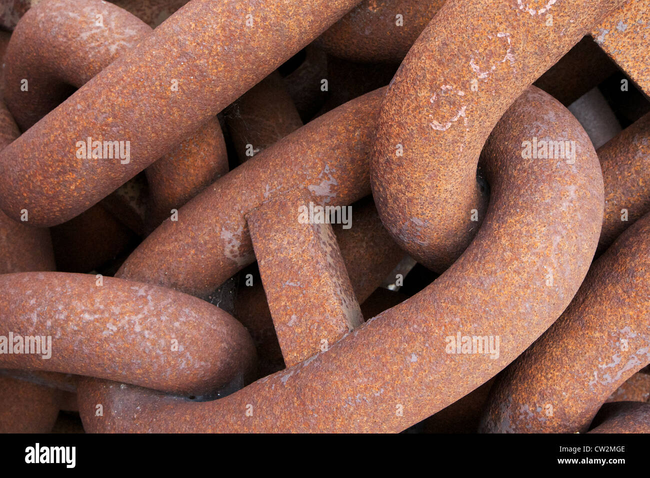 Close-up of old anchor chains Stock Photo - Alamy