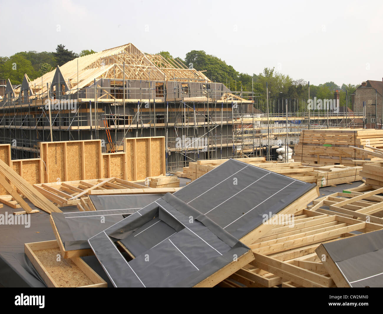 Housing under construction Stock Photo - Alamy