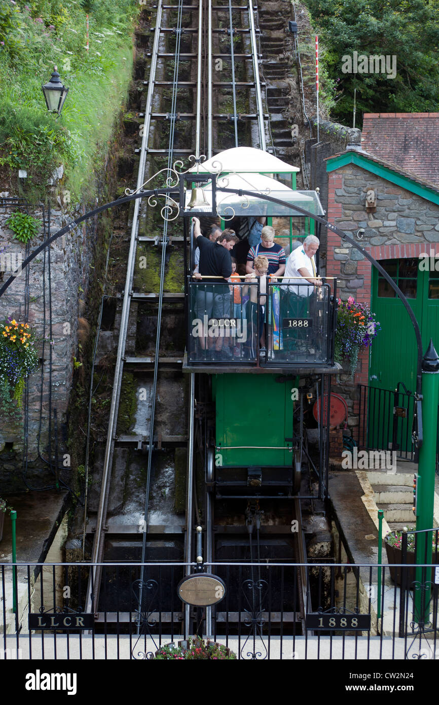 Lynton and Lynmouth Cliff Railway Stock Photo - Alamy