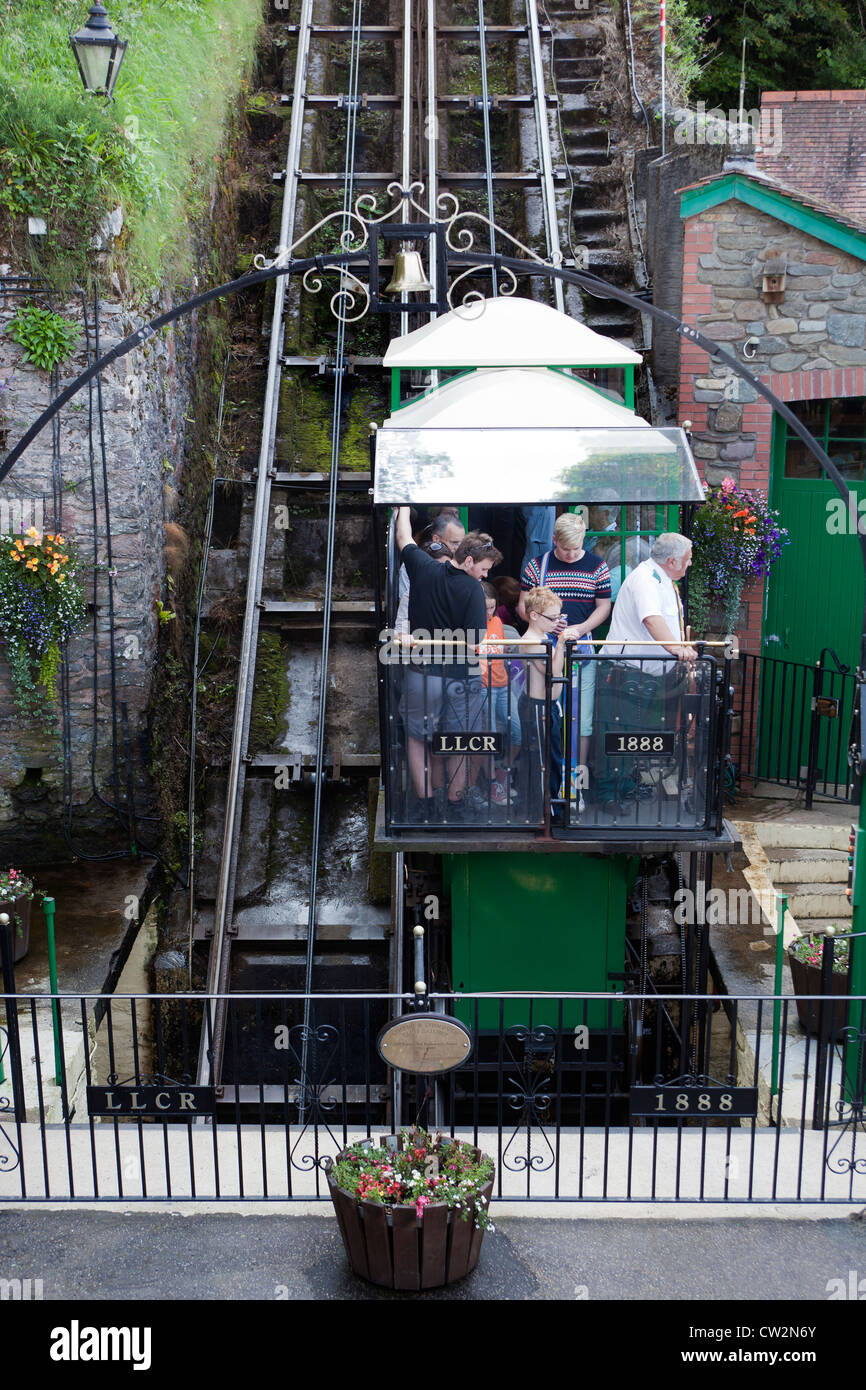 Lynton and Lynmouth Cliff Railway Stock Photo - Alamy