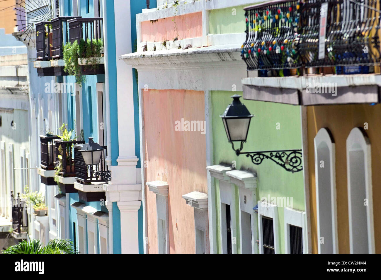 PUERTO RICO - SAN JUAN - The Old Town Calle San Jose Stock Photo - Alamy