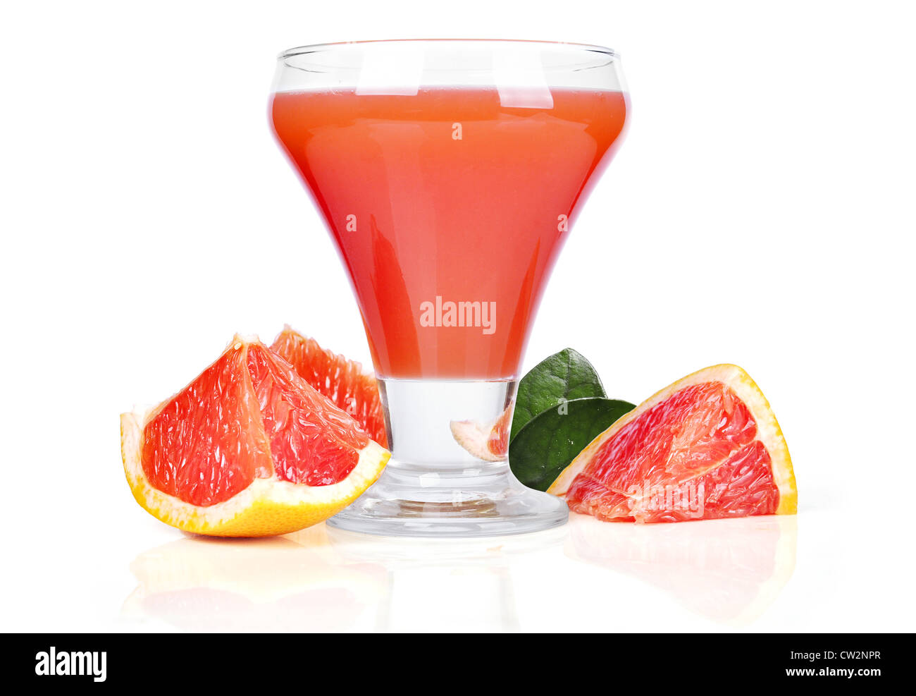 Glass of pink grapefruit juice isolated on white Stock Photo - Alamy