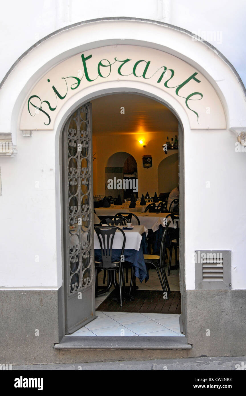 Restaurant Amalfi Italy Mediterranean Sea Coast Cruise Europe Stock ...