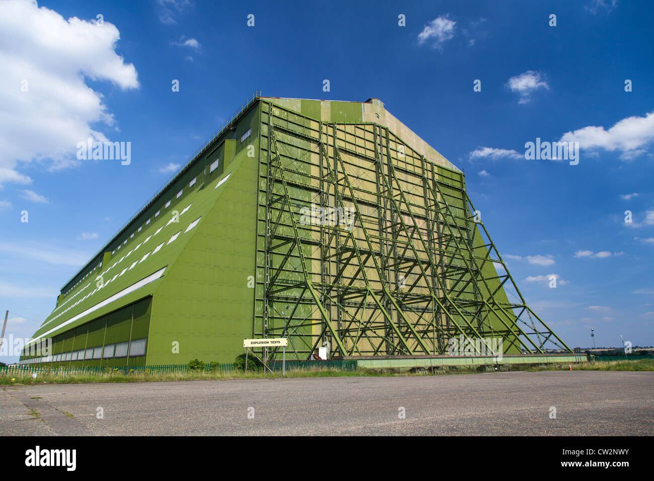 Airship hangar at Cardington, Bedfordshire, base of the R101 airship ...