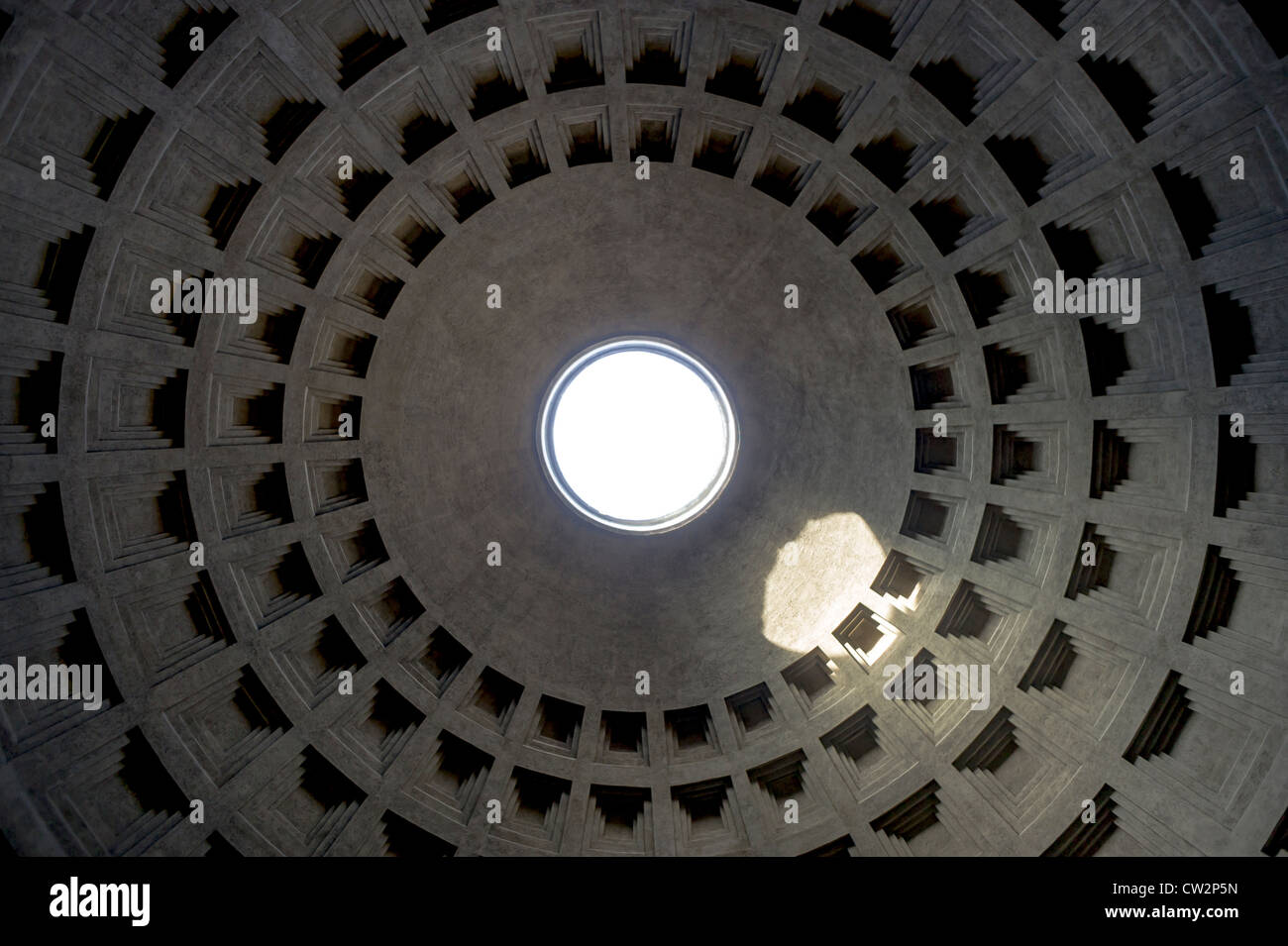 Centre of the Pantheon ceiling, Rome, Italy Stock Photo - Alamy