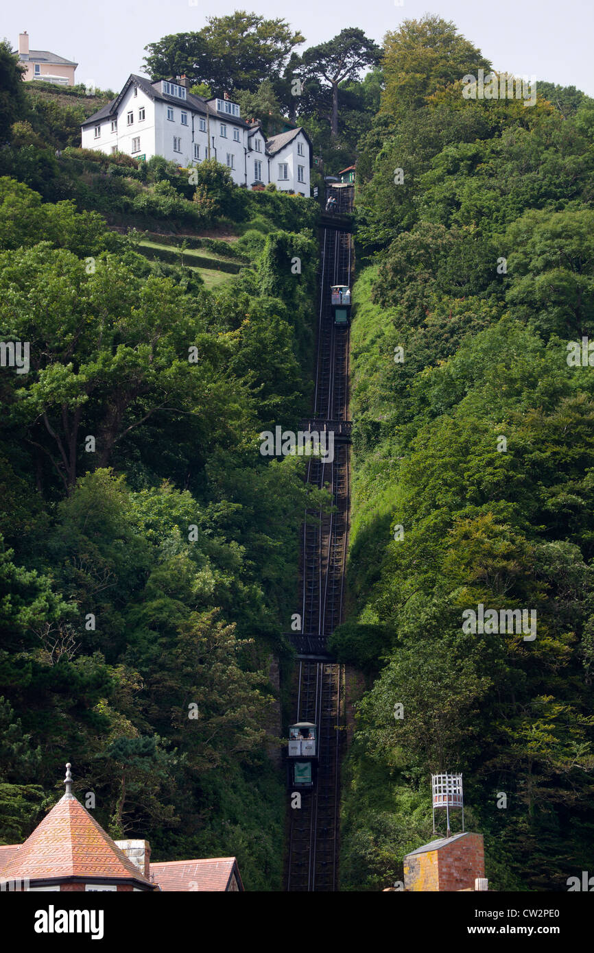 Lynton and Lynmouth Cliff Railway Stock Photo - Alamy