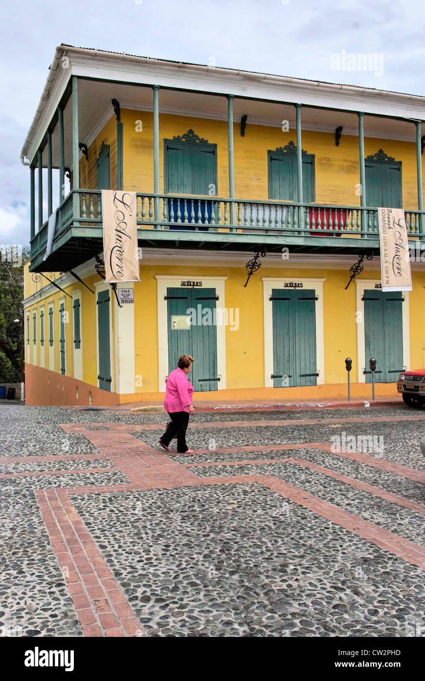 PUERTO RICO - San German main square dating from Spanish colonial times ...