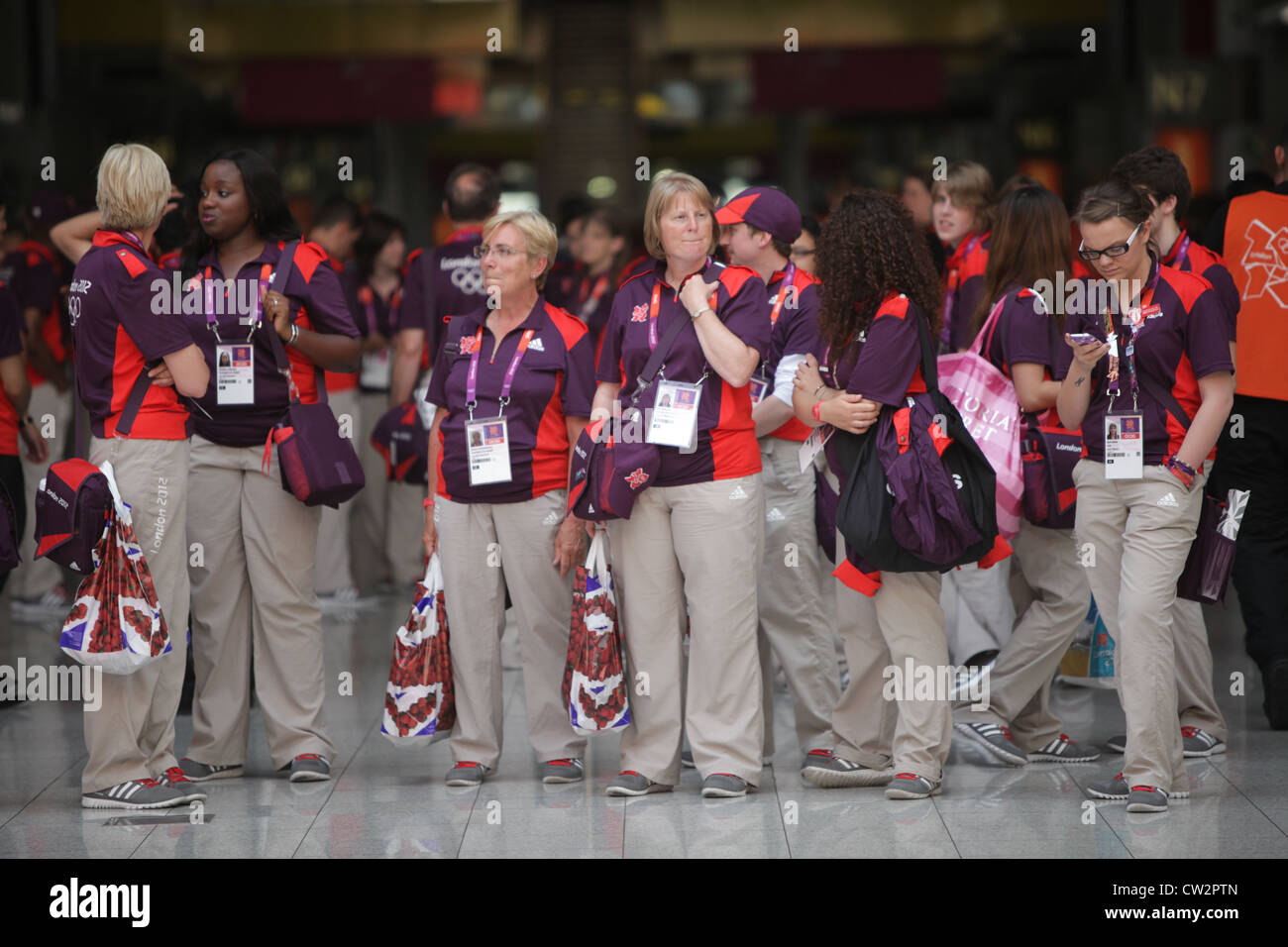 GAMES MAKERS AT THE LONDON 2012 OLYMPICS Stock Photo - Alamy