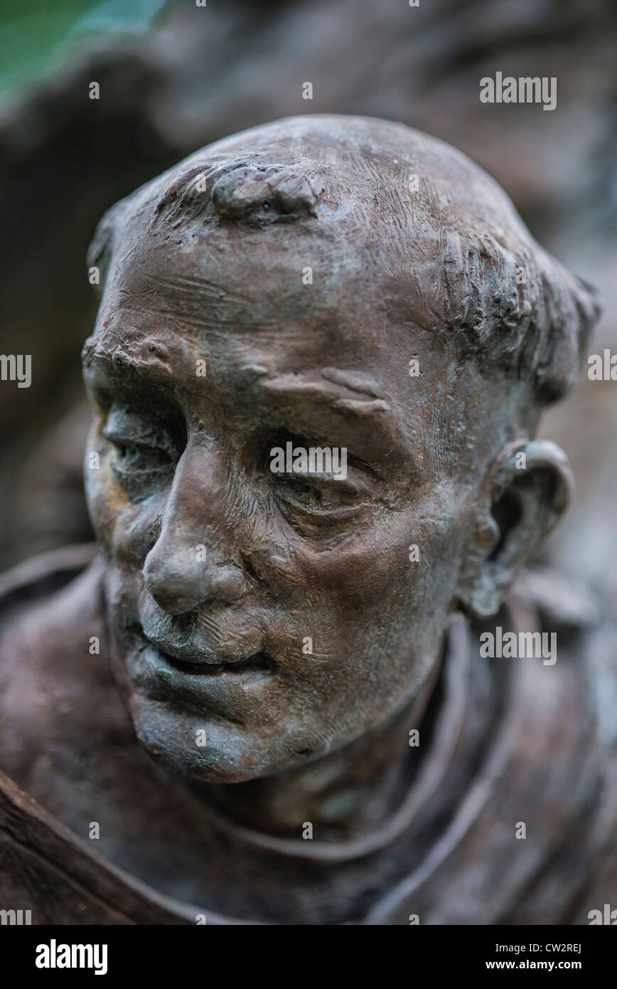 Sculpture detail of Christian Saint Stock Photo - Alamy