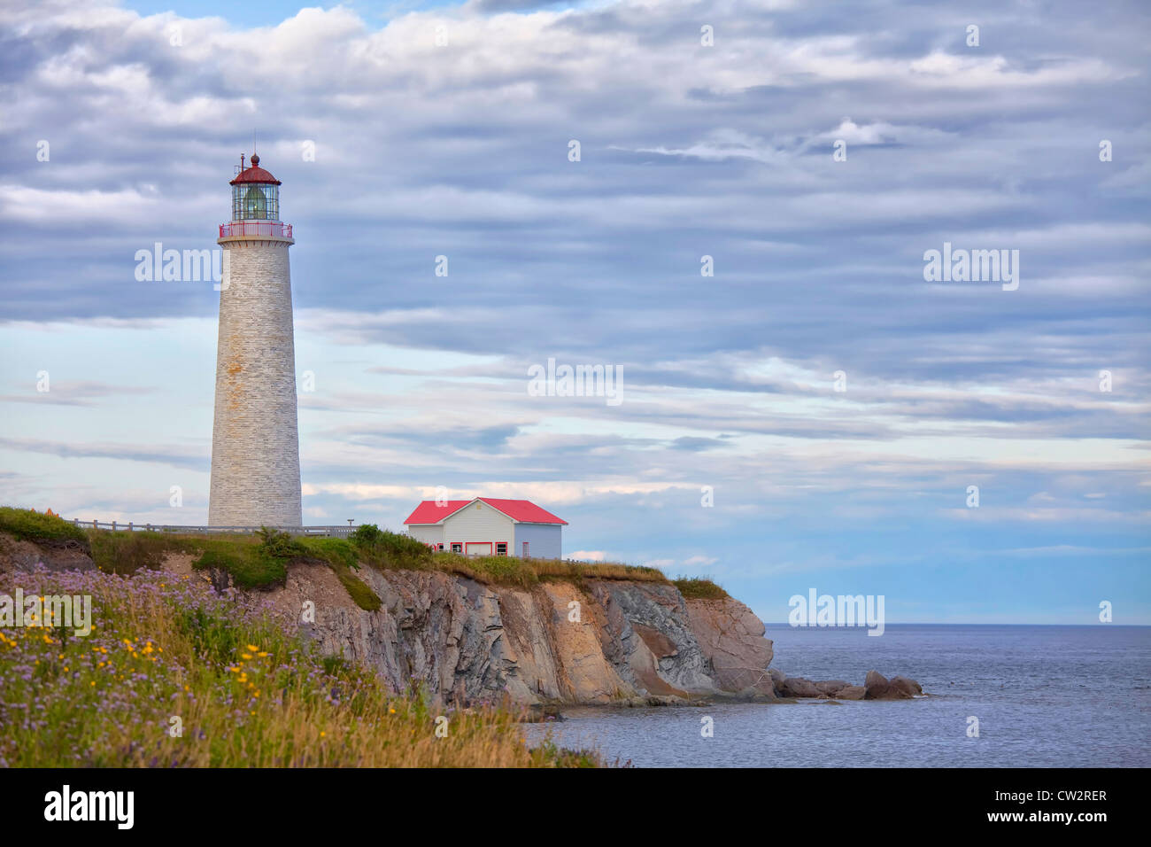 Cap-des-Rosiers Lighthouse in Forillon National Park. Quebec, Canada ...
