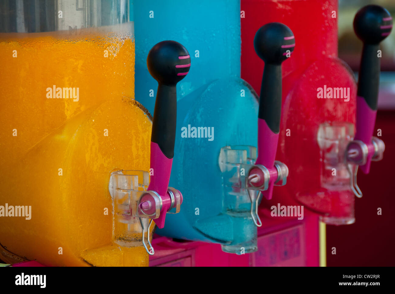 Frozen drinks distributor Stock Photo - Alamy