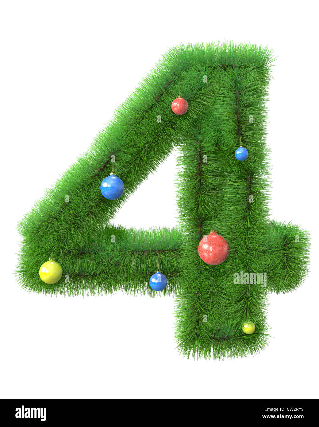 Number four branches Cut Out Stock Images & Pictures - Alamy