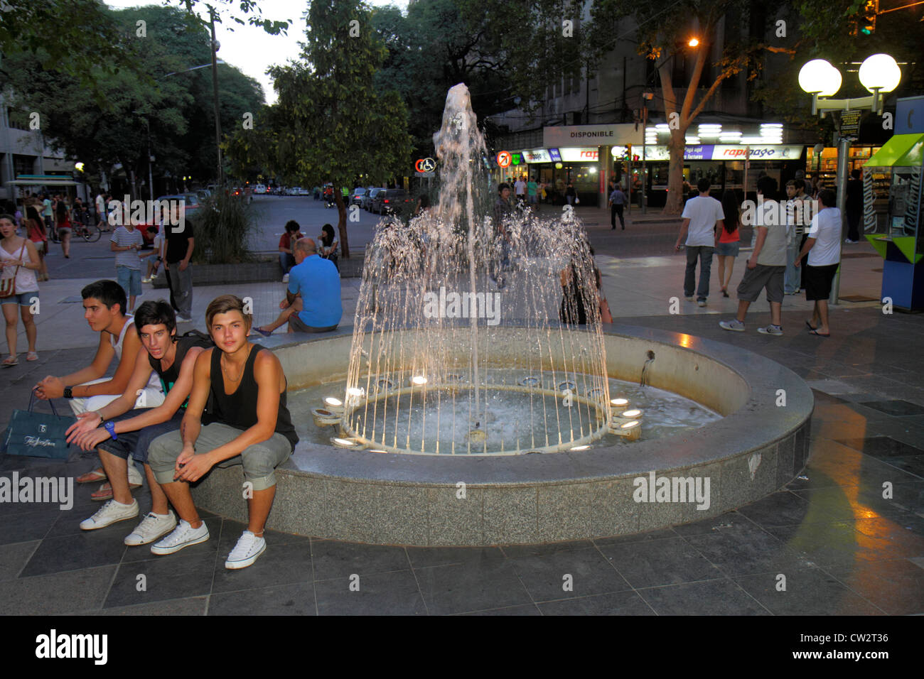 Mendoza Argentina,Paseo Sarmiento,promenade,pedestrian mall arcade ...