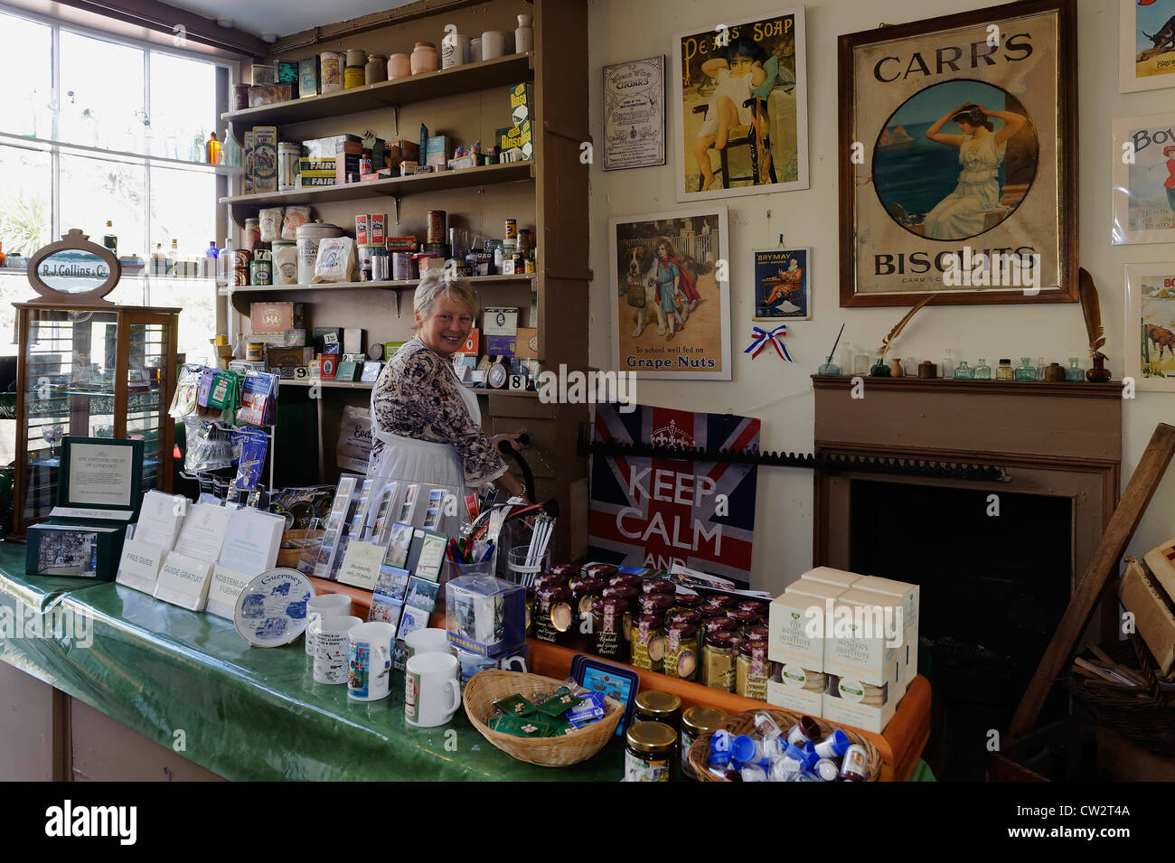 Victorian Shop, Cornet Street in St. Peter Port, Isle of Guernsey ...