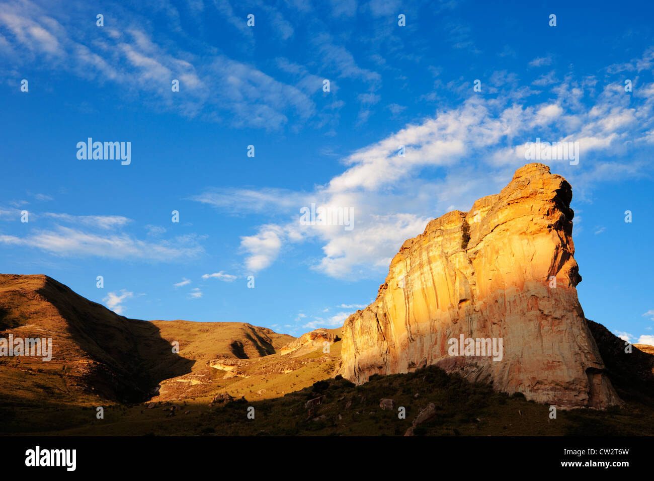 Brandwag Rock in the Golden Gate Highlands National Park.South Africa ...