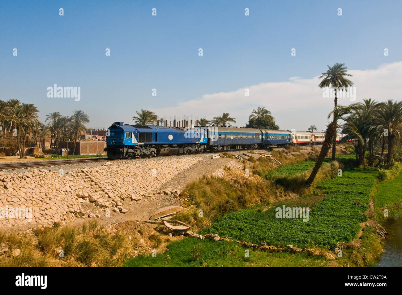 Train rural egypt hi-res stock photography and images - Alamy