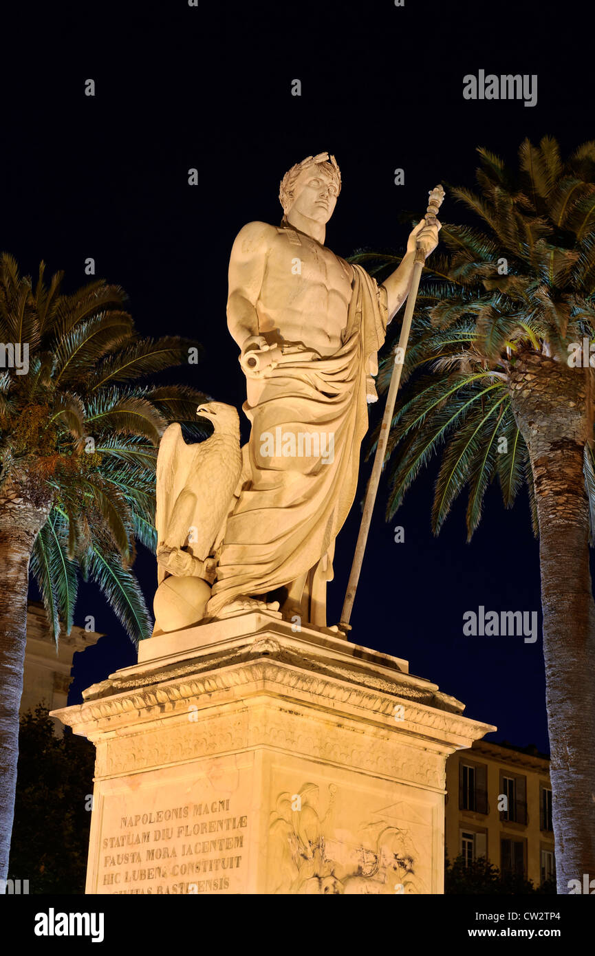 Monument of Napoleon Bonaparte at Place Saint Nicolas in Bastia ...