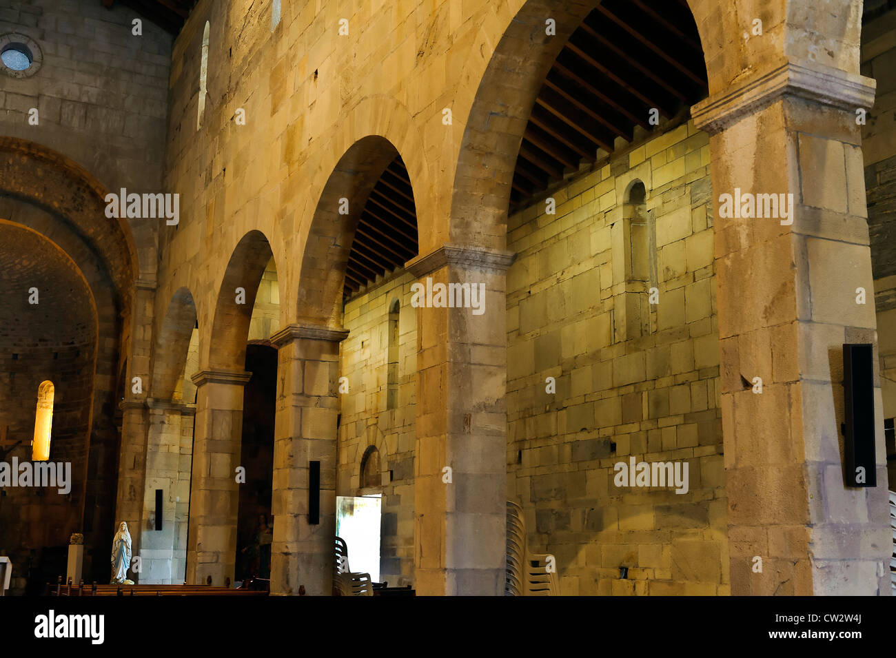Romanesque cathedral La Canonica near Bastia, Corsica. France Stock ...