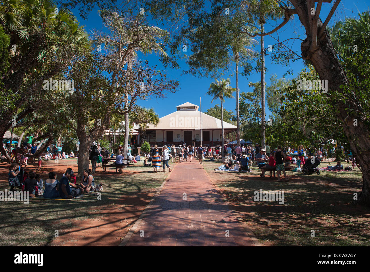 Broome Courthouse Markets in Broome Western Australia Stock Photo - Alamy