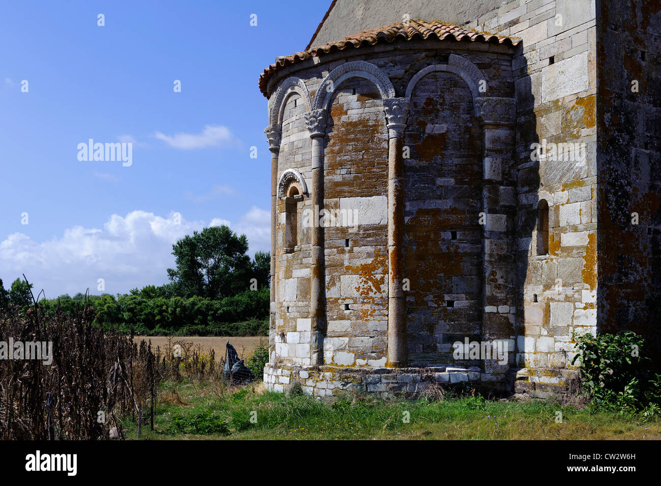 Romanesque Church San Parteo near Bastia, Corsica. France Stock Photo ...