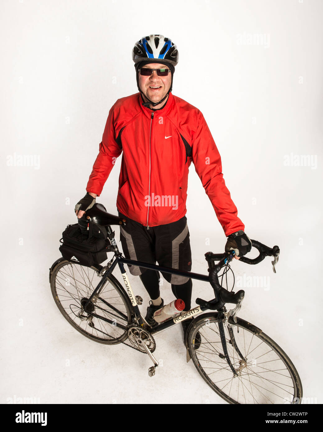 Male cyclist, England. UK Stock Photo - Alamy