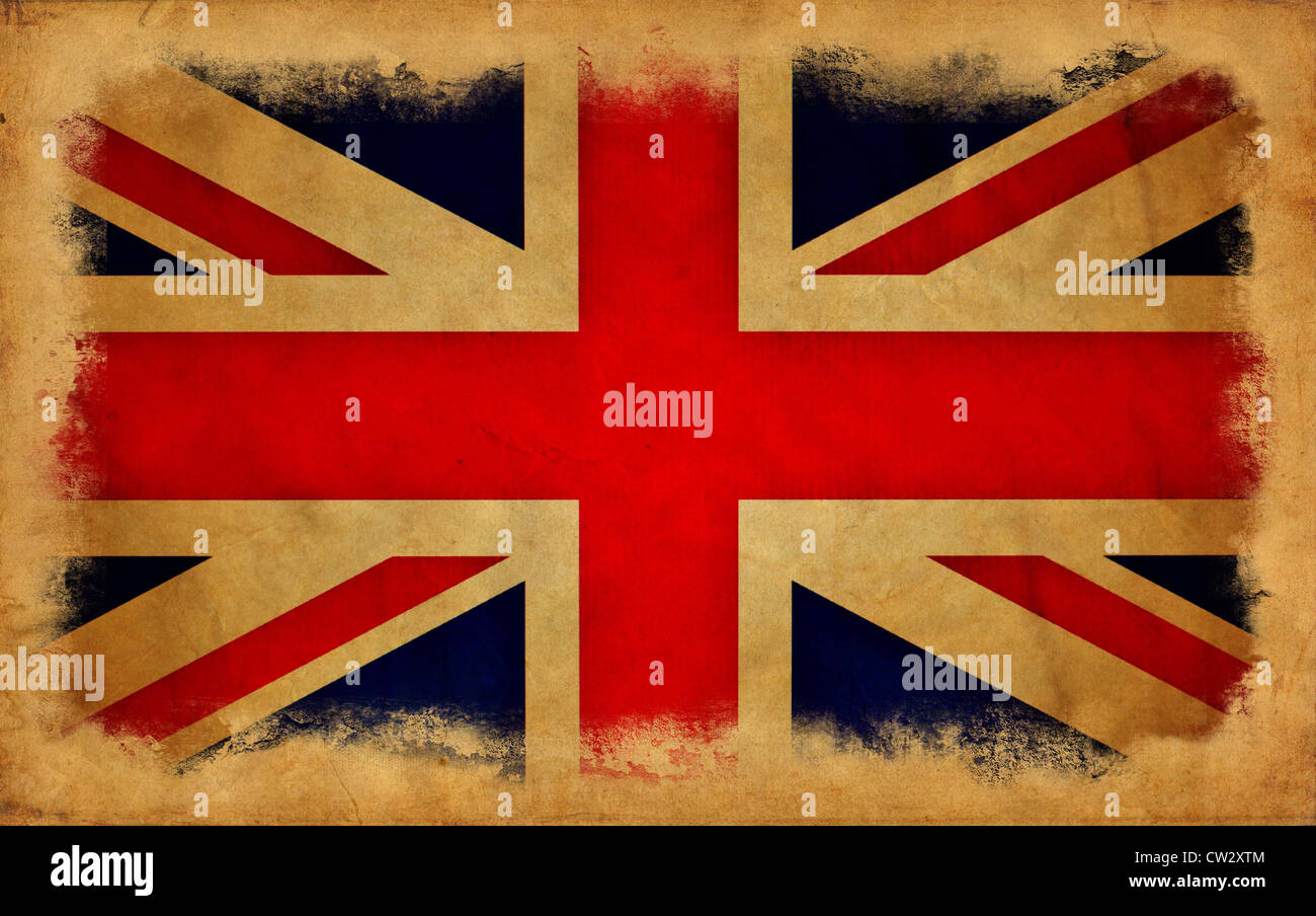 Great Britain grunge flag Stock Photo - Alamy