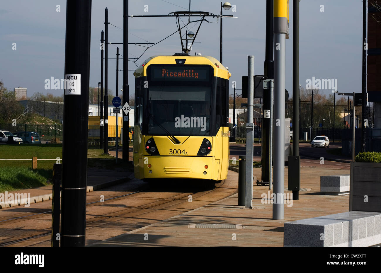 Flexity Swift M5000 class tram at Media City Salford Quays Metro Link ...