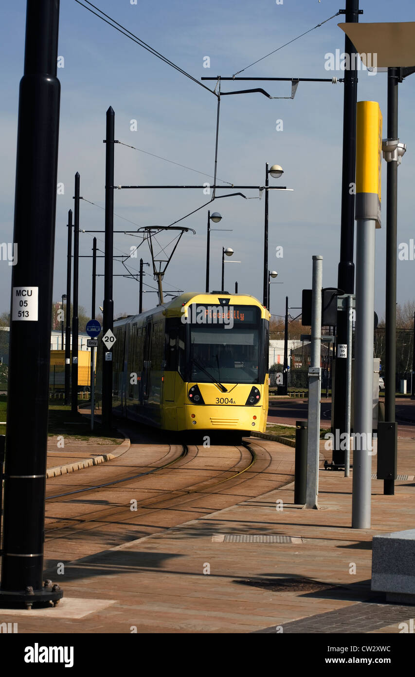 Flexity Swift M5000 class tram at Media City Salford Quays Metro Link ...