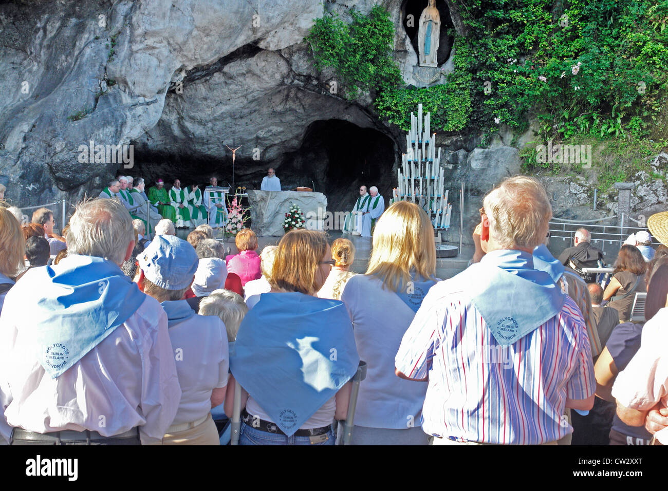 Grotto de Massabielle the cave in which the spring producing the ...