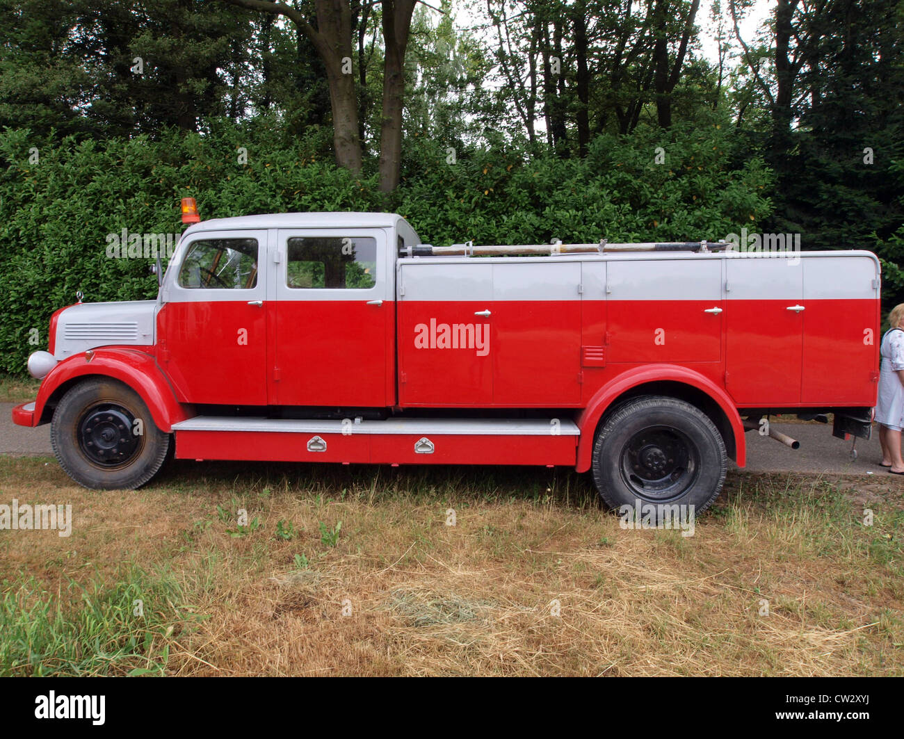 Mercedes fire truck Stock Photo - Alamy