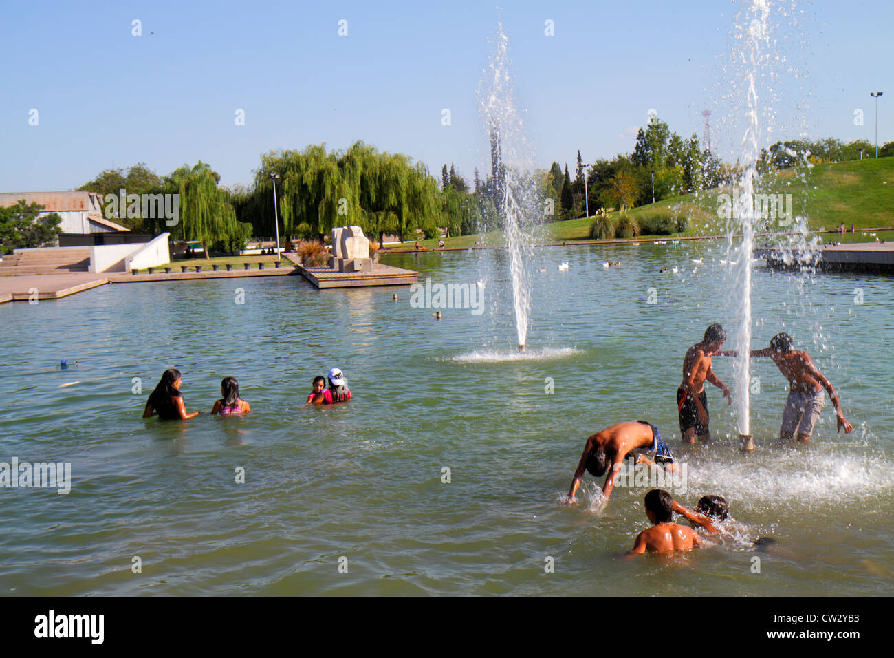 Wading water teen hi-res stock photography and images - Alamy