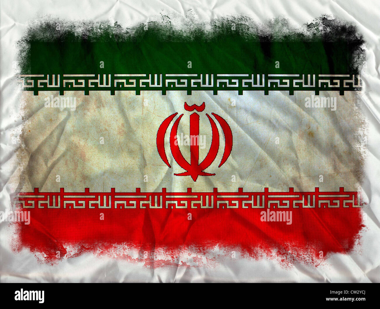Iran grunge flag Stock Photo - Alamy