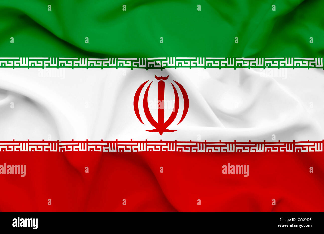 Iran waving flag Stock Photo - Alamy