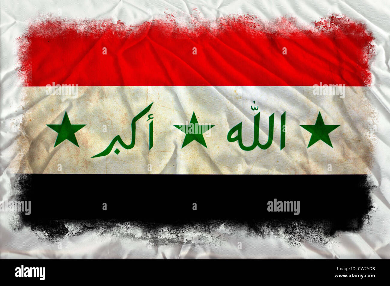 Iraq grunge flag Stock Photo - Alamy