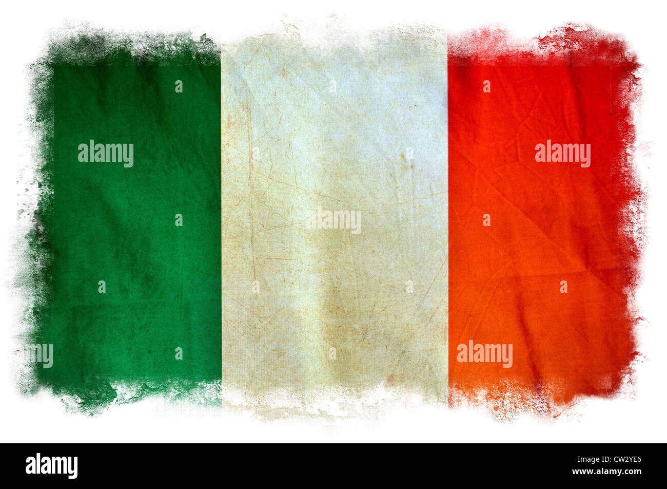 Ireland grunge flag Stock Photo - Alamy