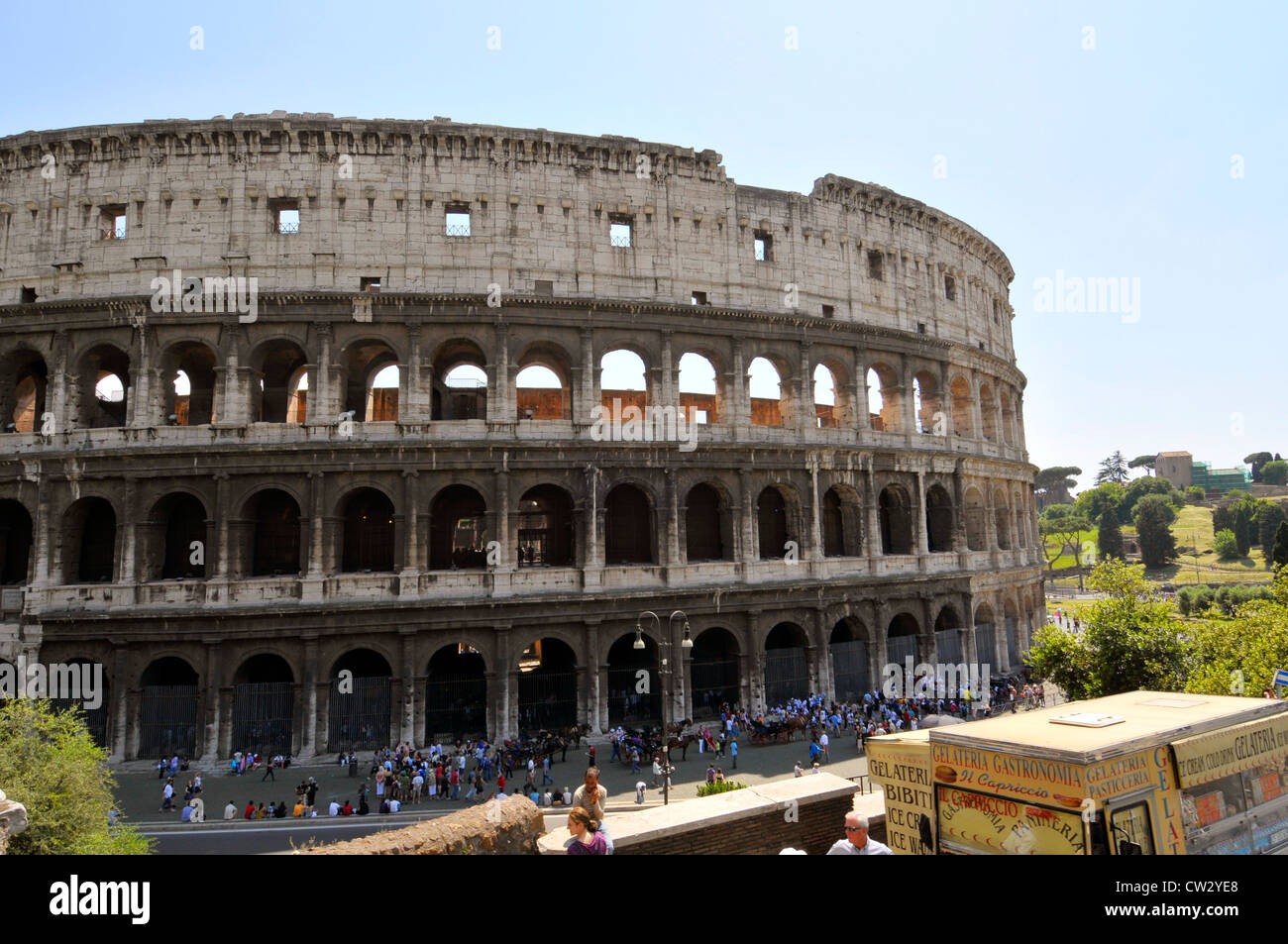 Roman Colliseum Rome Italy Europe Mediterranean Stock Photo - Alamy