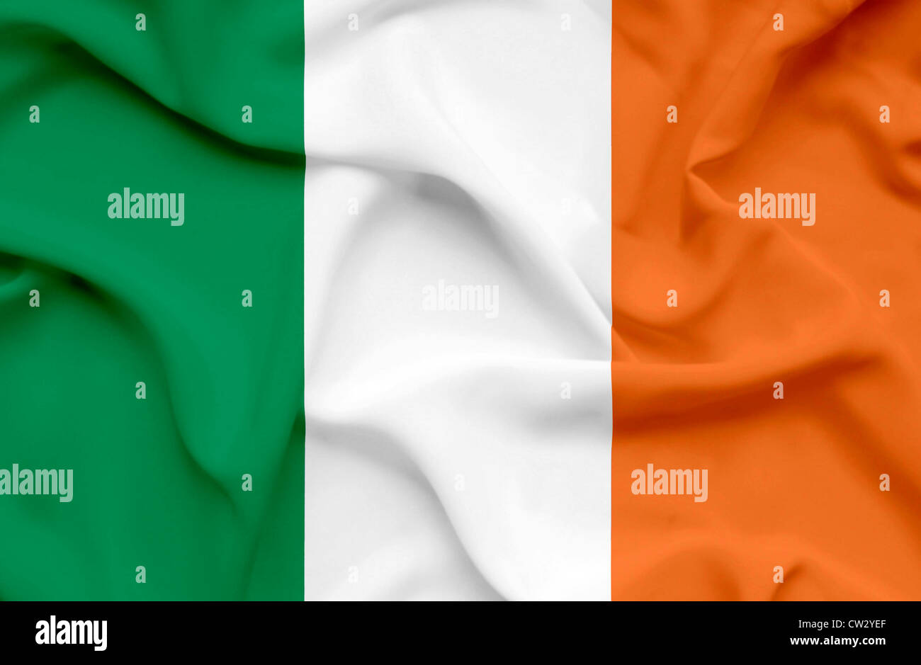Ireland waving flag Stock Photo - Alamy