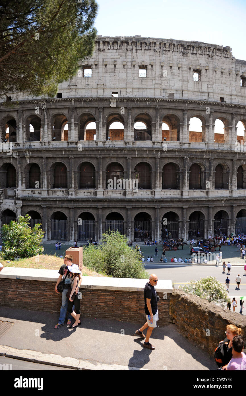 Roman Colliseum Rome Italy Europe Mediterranean Stock Photo - Alamy
