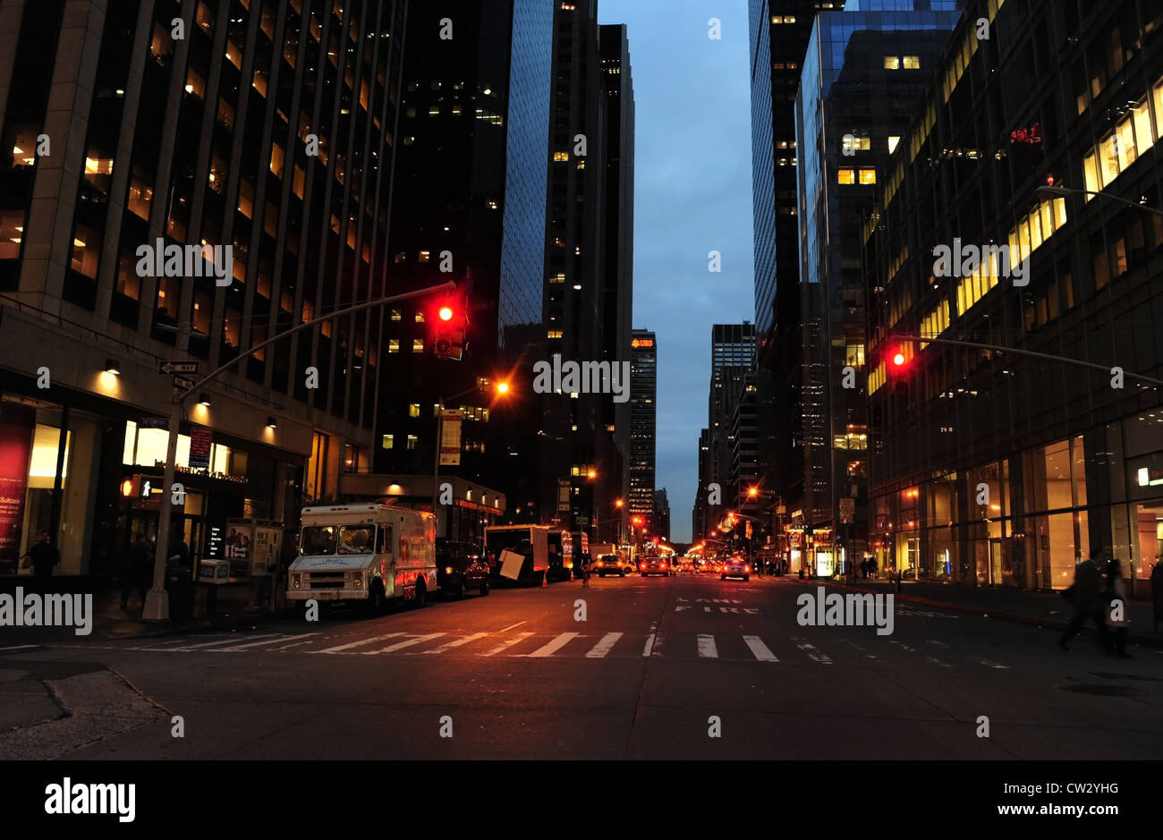 Buildings tall glass windows masonry skyscrapers rising roadside hi-res ...