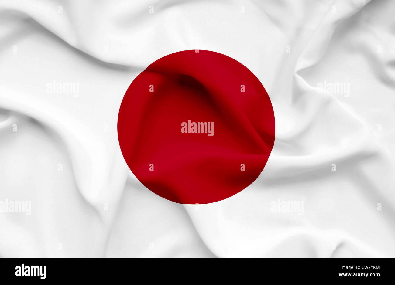 Japan waving flag Stock Photo - Alamy