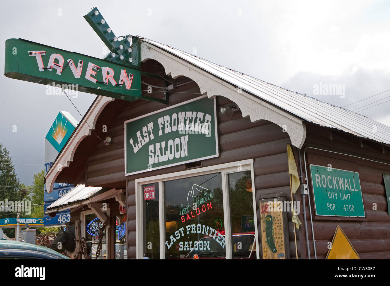 Last Frontier Saloon in Falls City, Washington, USA Stock Photo - Alamy
