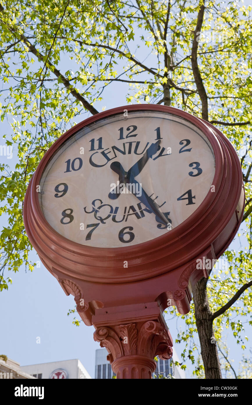Century Square clock in Seattle Washington USA Stock Photo - Alamy